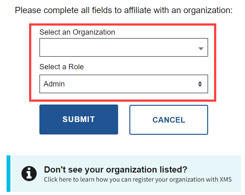 How to Affiliate with an Organization as an Administrator