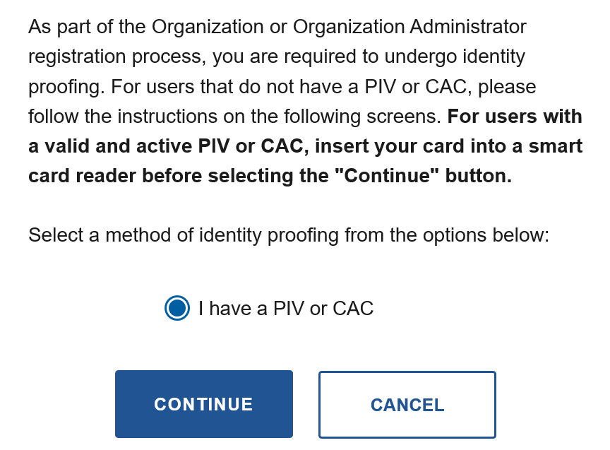 How to Register an Organization
